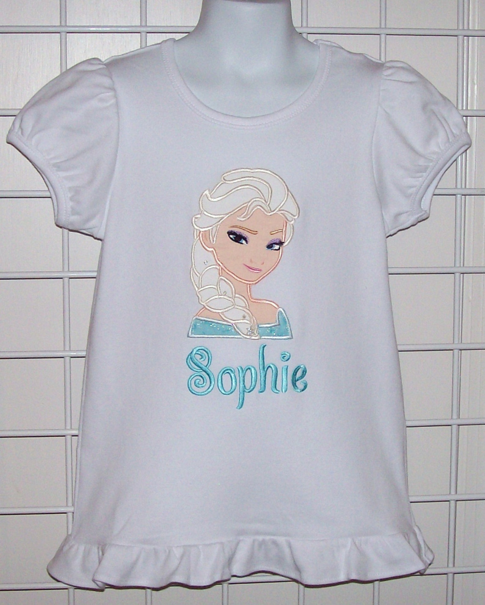 Frozen Inspired Anna Monogram Applique Short or Long Sleeve | Etsy