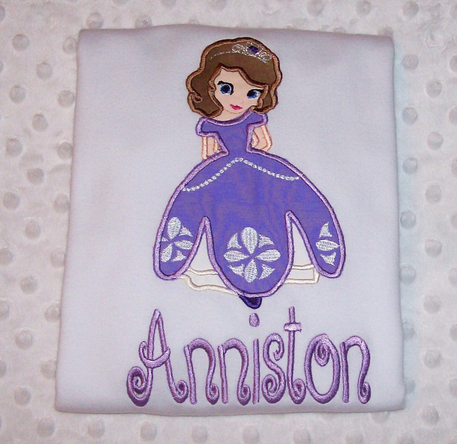 Sofia Applique Ruffle Style Short or Long Sleeve T-shirt - Birthday Party - Toddler Girl ...