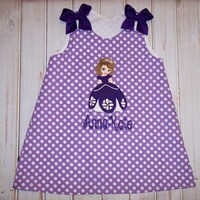 Pink Gingham Ladybug Applique Monogram Birthday Party A-line Dress - Etsy