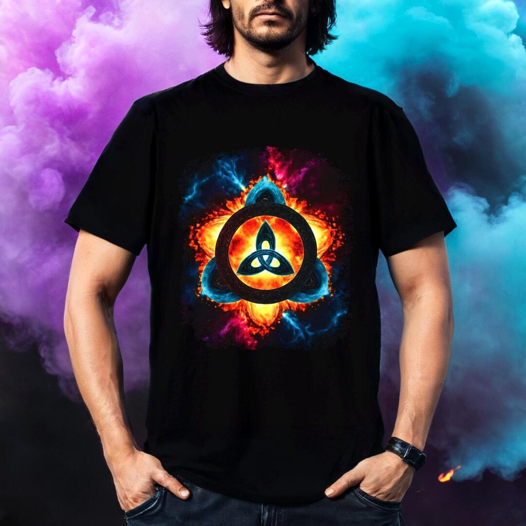 Trinity Knot Triple Goddess T-shirt | Both Side Digital Print | Wiccan ...