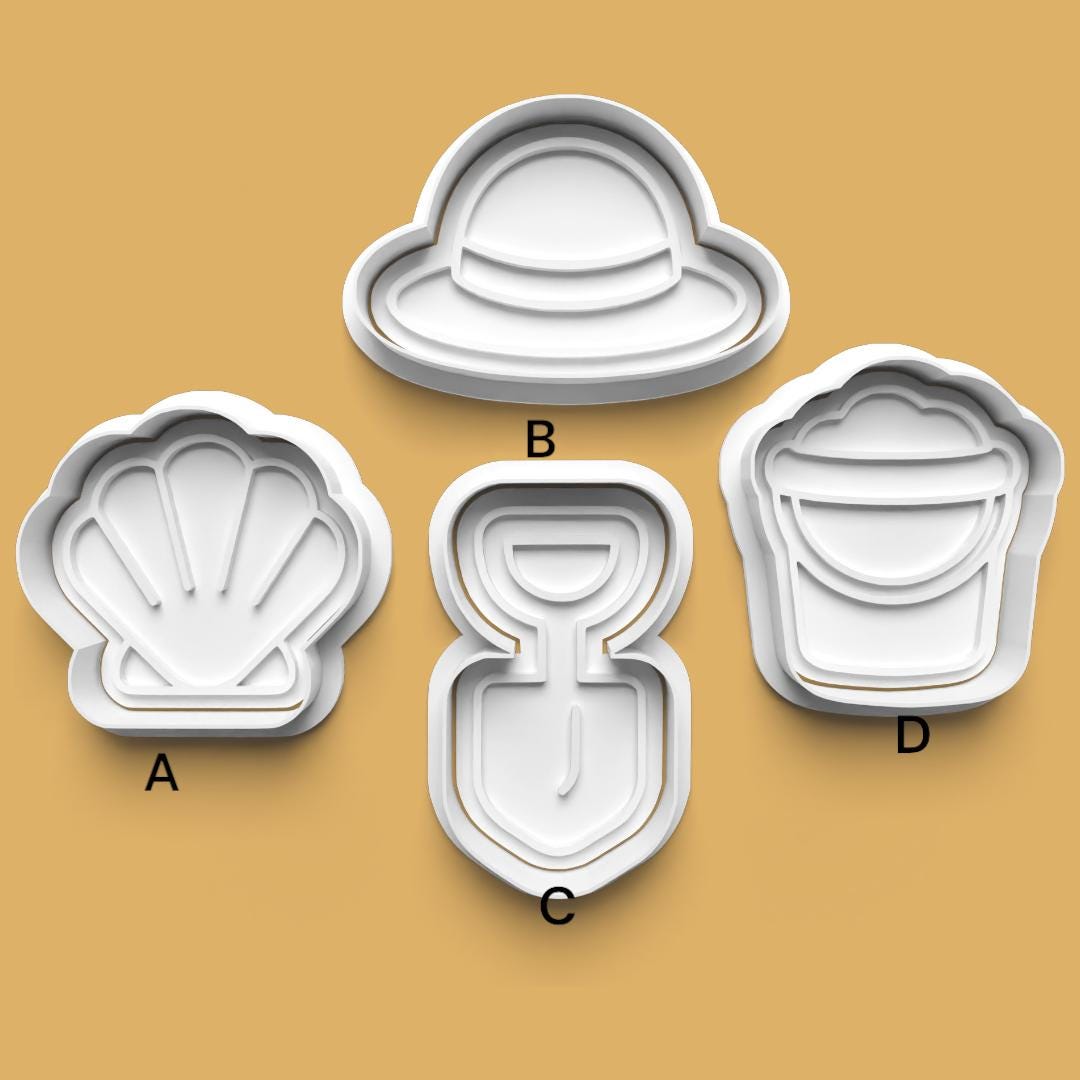BEACH THEME Cookie Cutter 3d Printed - Etsy