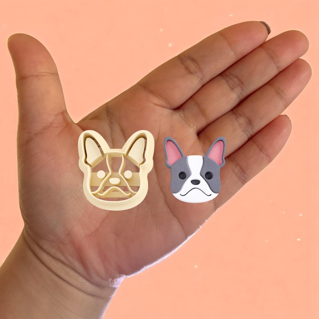 French Bulldog Polymer Clay Cutter | 3D Printed Animal Cutter - Etsy
