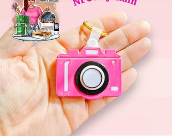 3D Printed Camera NFC Keychain: Multicolor NFC Tag Holder (STL + 3MF ...