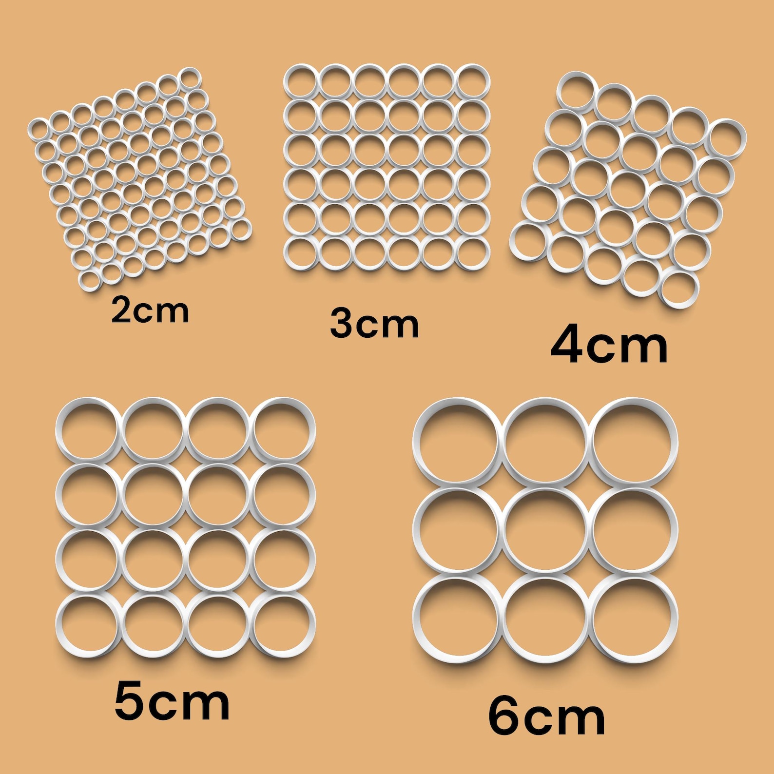 Circle Multiple Cutter 3d Printed - Etsy