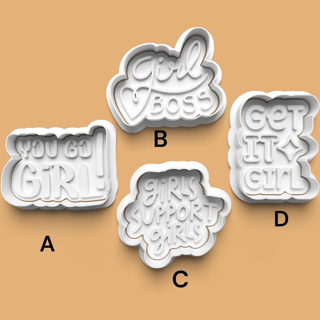 Girl Power Cookie Cutter 3d Printed - Etsy