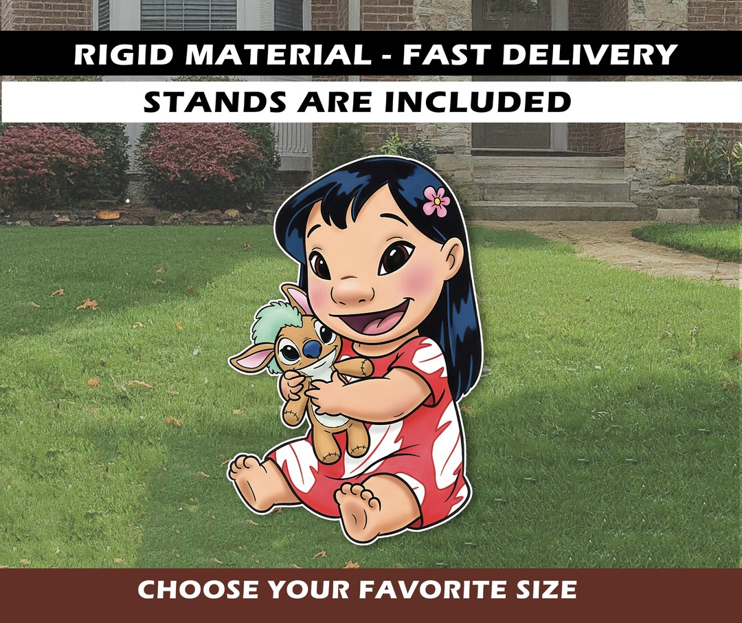 Baby Lilo Cutout Lilo and Stitch Cutouts Cute Lilo Stitch Backdrop ...