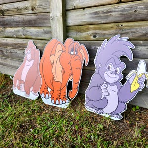 Baby Tarzan and Tarzan Birthday Decoration Party Decor Standee Yard ...