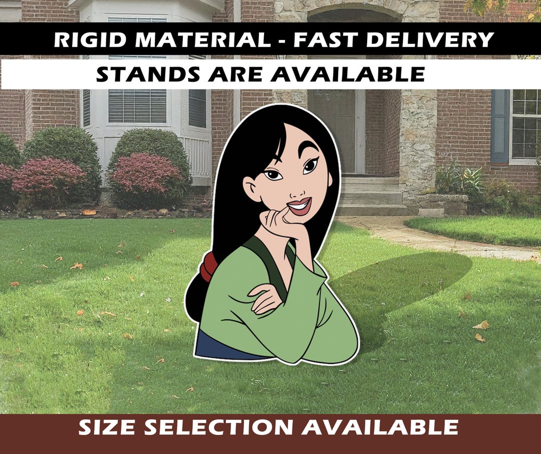 MULAN Cutout, Princess Bust Cutouts, Mulan Backdrop, Mulan Themed Decor ...