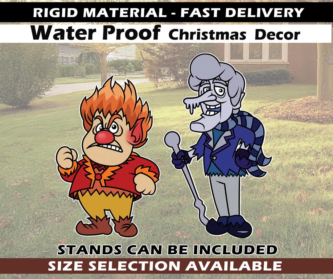 Snow Miser Heat Miser Decor MISER BROTHERS Christmas Decoration Year ...