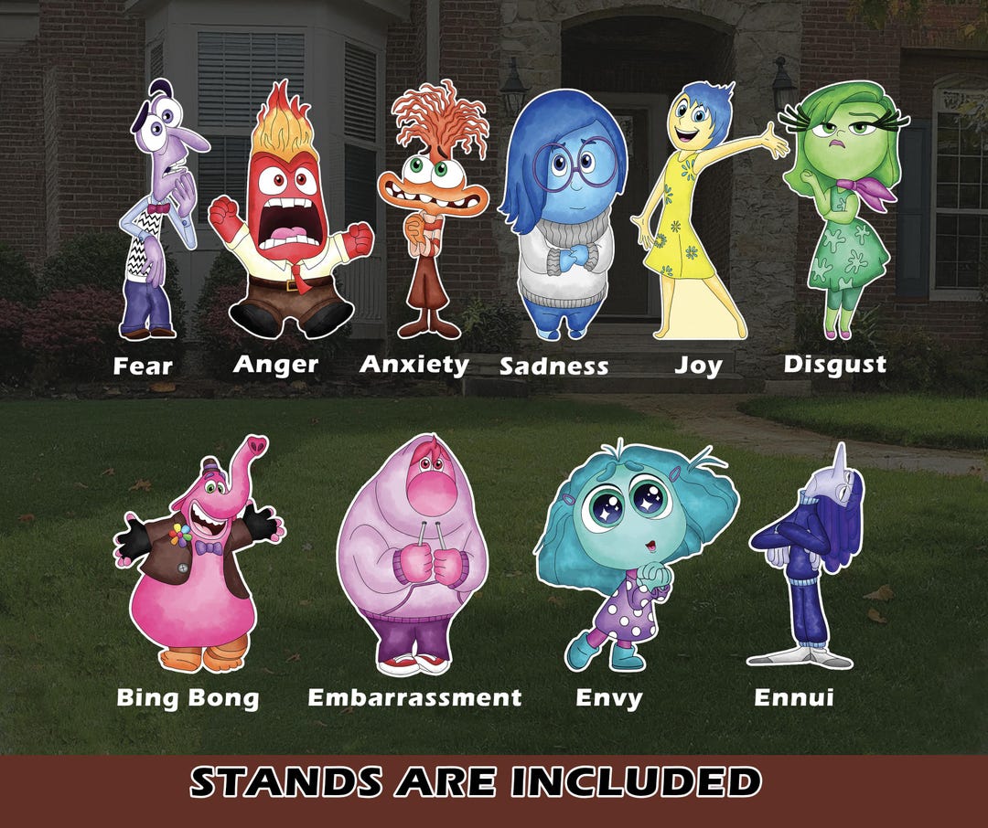 Inside Out Props Inside Out Birthday Decor Inside Out Cutout Standee ...