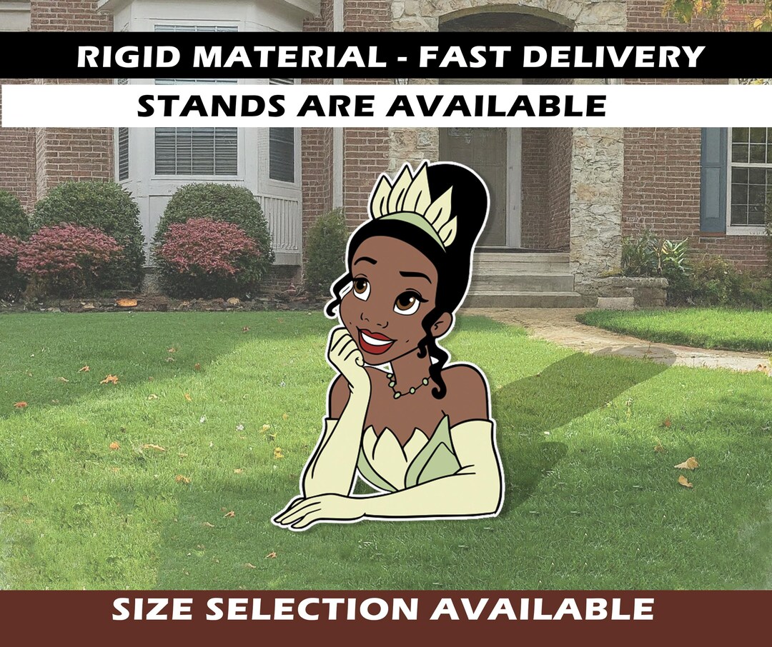 TIANA Cutout, Princess Bust Cutouts, Tiana Backdrop, Tiana Themed Decor ...