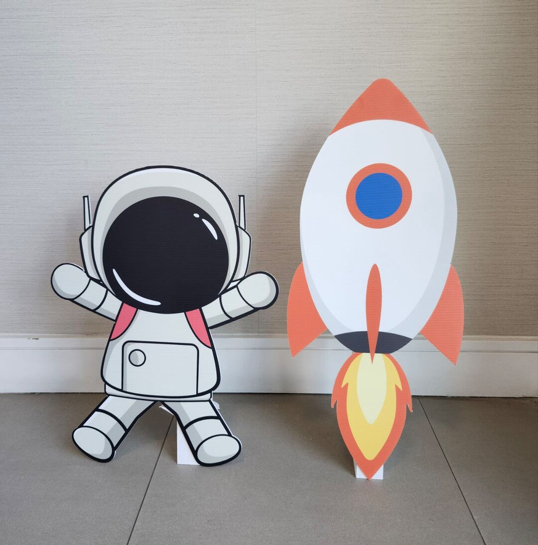 Custom Astronaut Handmade Cutouts Spaceship Party Decoration Space ...