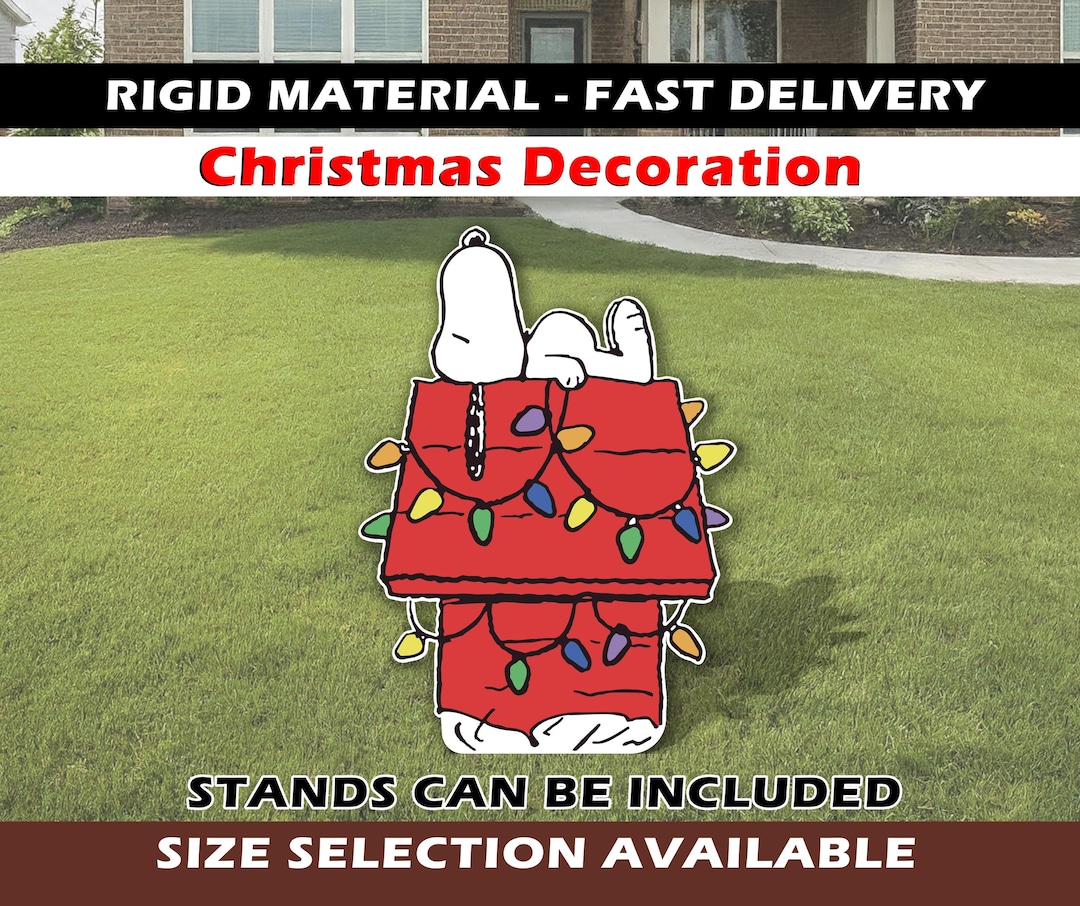 Christmas Yard Decor CHARLIE BROWN Christmas Decoration Lawn Outdoor ...