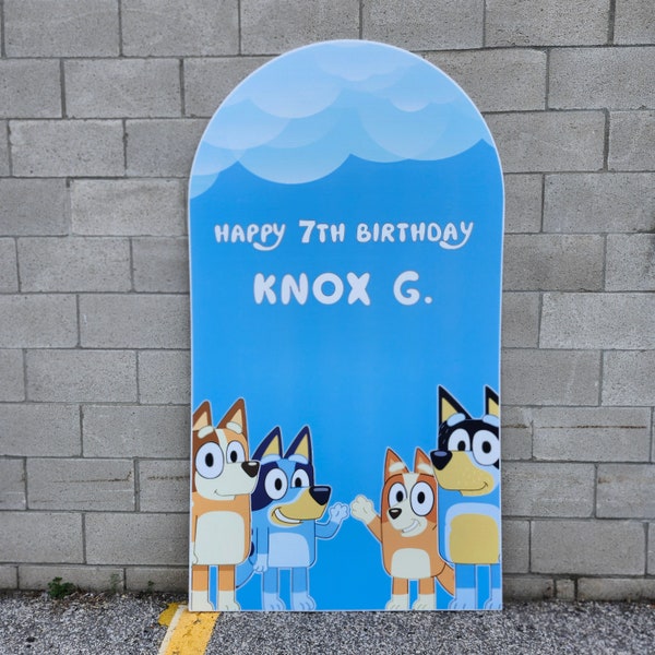 Bluey Birthday Arch Cover - Etsy