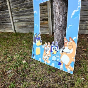 BLUEY PHOTO BOOTH Decoration Party Decor Standee Selfie Frame ...
