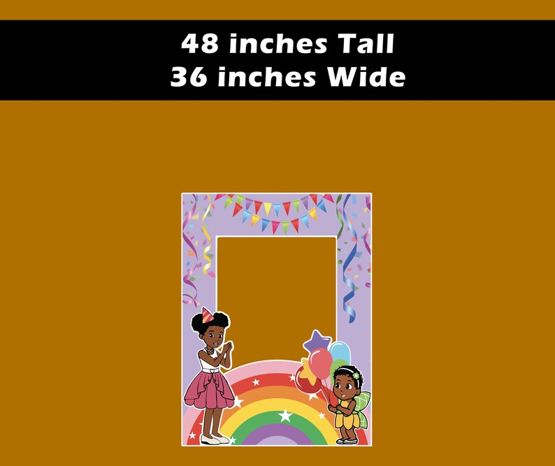 Gracie's Corner Birthday Photo Booth Frame: African American Party ...