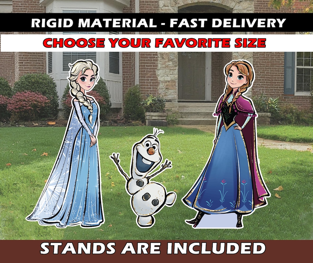 Frozen Elsa Ana Birthday Decoration Party Decor Standee Centerpiece ...