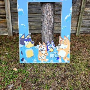 BLUEY PHOTO BOOTH Decoration Party Decor Standee Selfie Frame ...