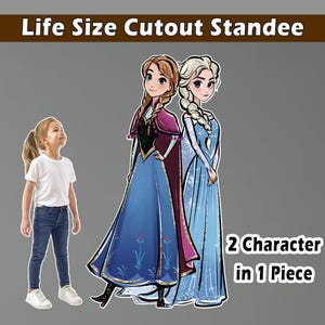 FROZEN LIFE SIZE Big Decor Birthday Decoration Yard Sign Frozen Cutout ...