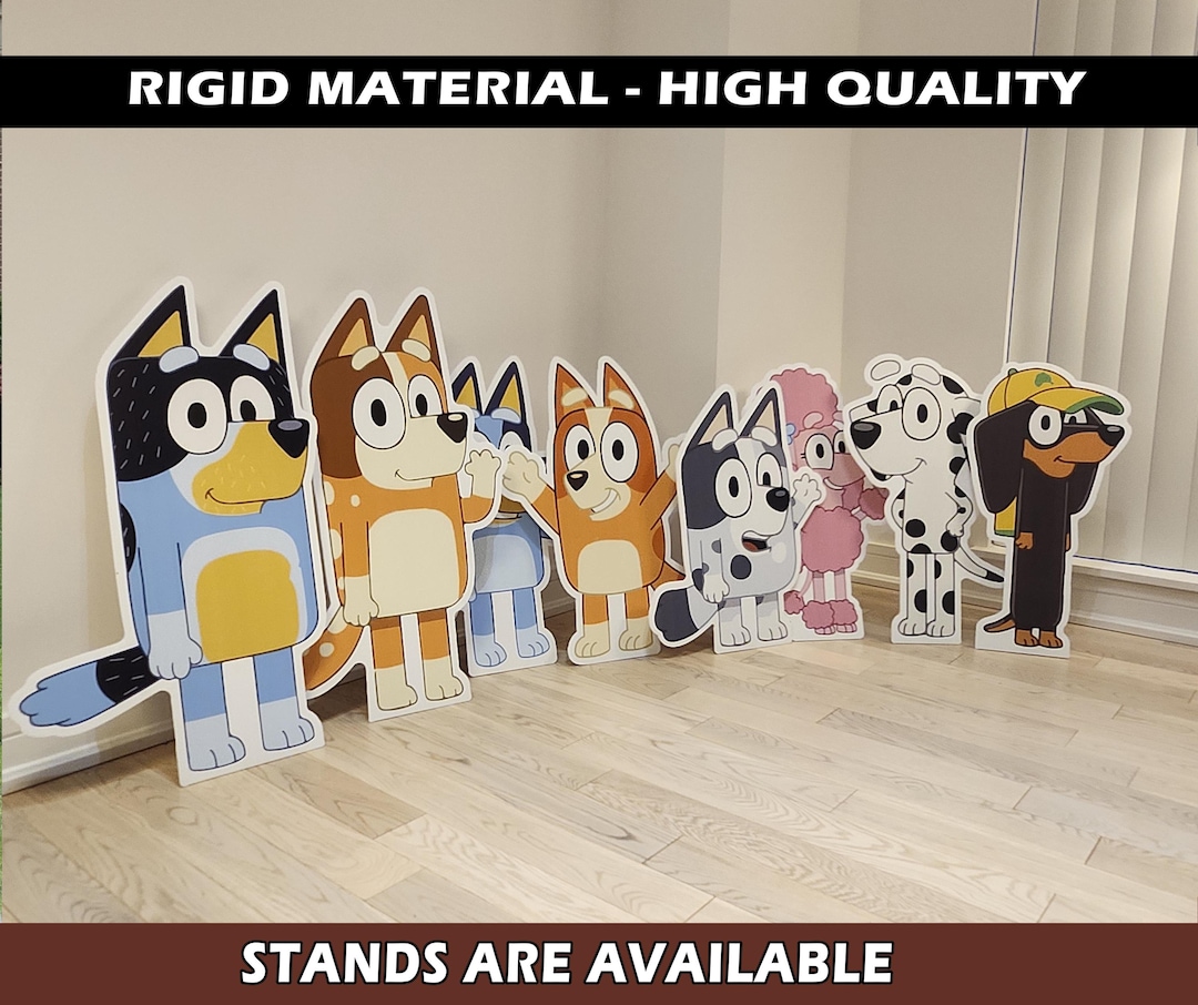 Custom Bluey Birthday Decoration Yard Sign Bluey Cutout Centerpiece ...
