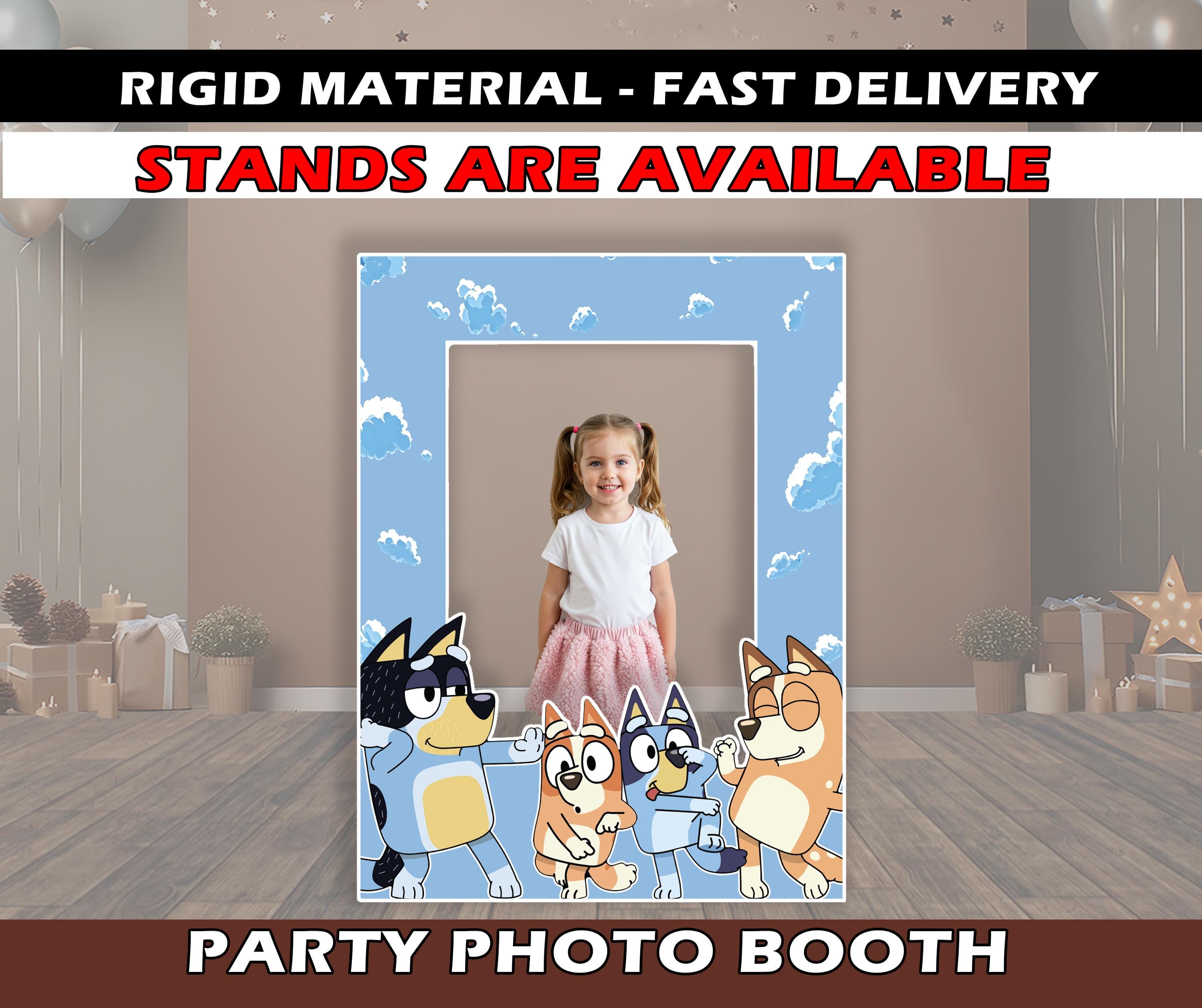BLUEY PHOTO BOOTH Decoration Party Decor Standee Selfie Frame ...
