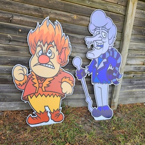 Snow Miser Heat Miser Decor MISER BROTHERS Christmas Decoration Year ...
