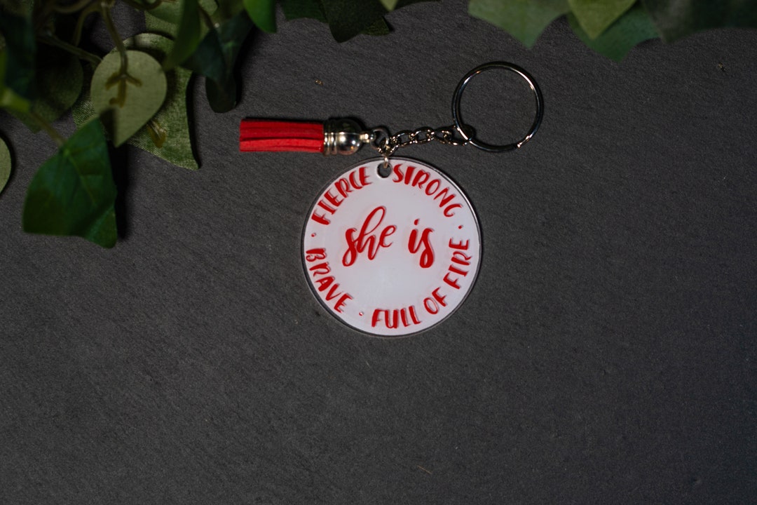 Acrylic Keychains With Inspirational Cricut Sayings Perfect Gift - Etsy
