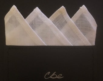 Black Pre Folded Pocket Square - Etsy