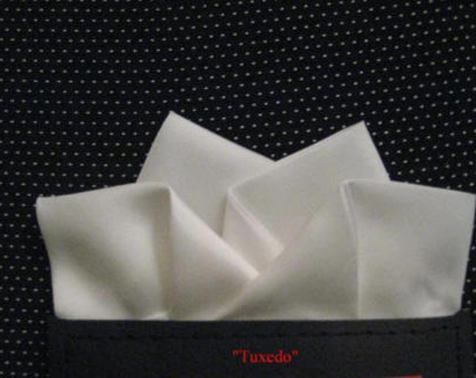 Prefolded Pocket Square & Handkerchiefs in Colors tuxedo - Etsy