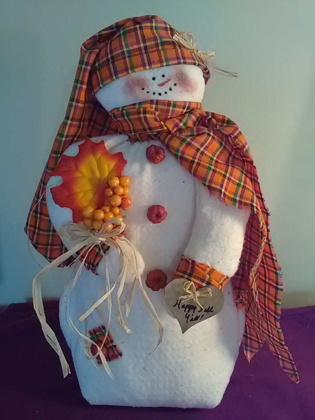 E-pattern Snowman Sewing, Fall Snowman, Autumn, Pumpkin, Fabric Doll ...