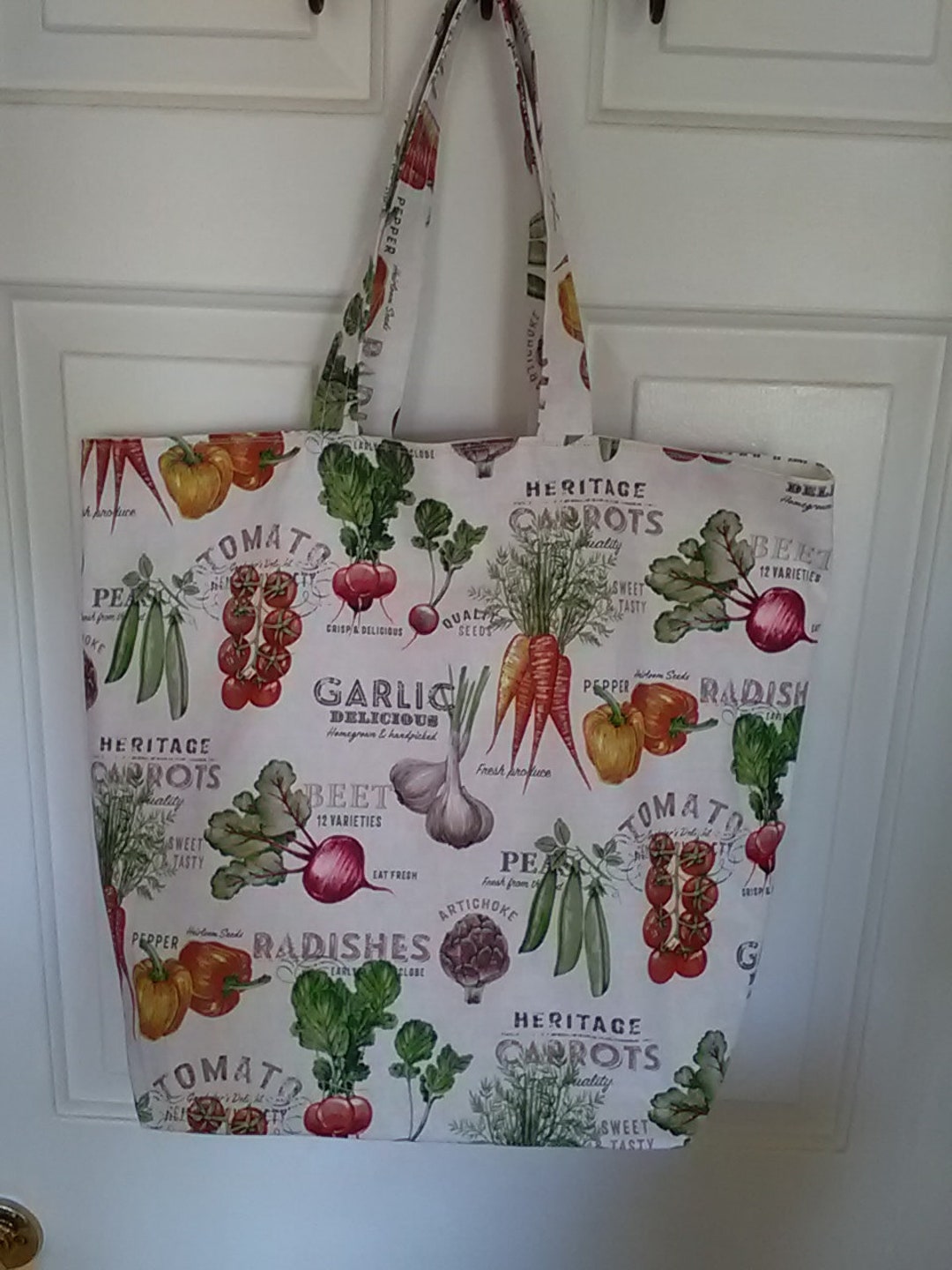 Recycleable Grocery and Market Tote Farmer's Market Bag LINED ...