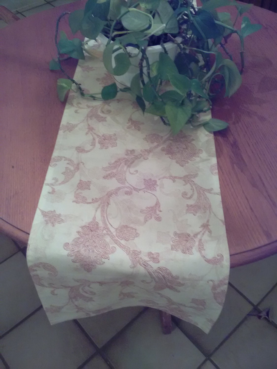Elegant Cream Table Runner - Etsy