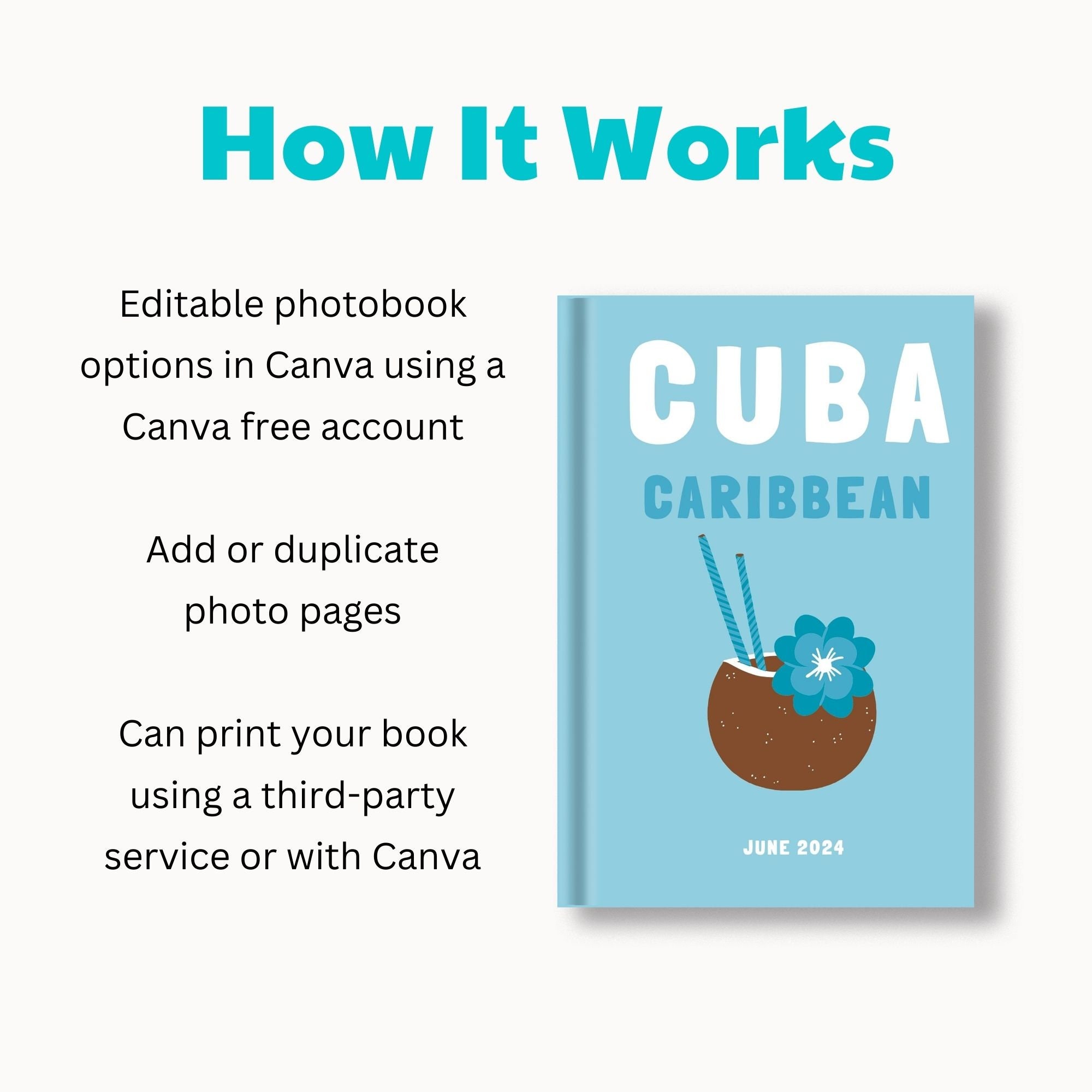Travel Photobook Canva Template Cuba Assouline Inspired Printed Photo ...