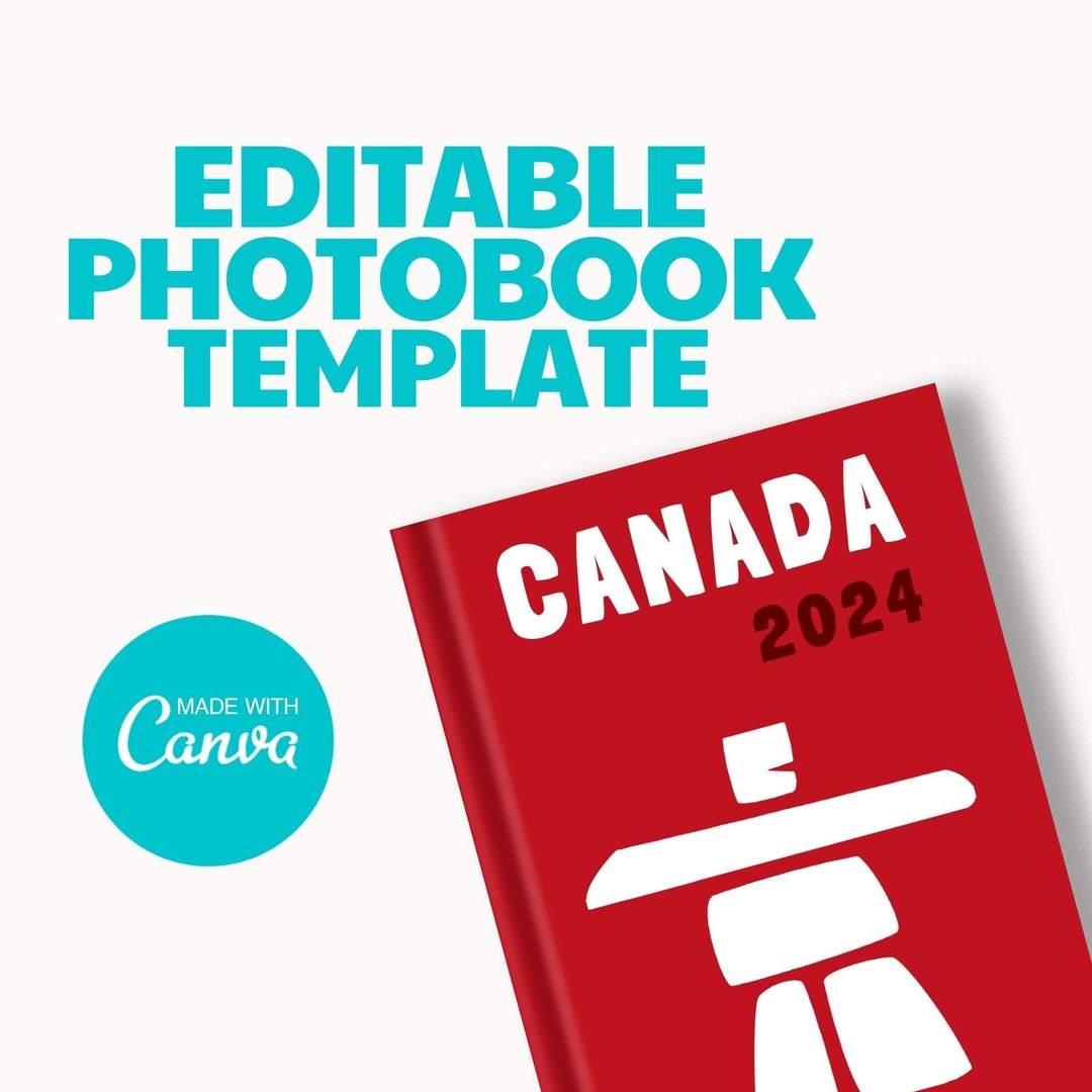 Travel Photobook Canva Template Canada Assouline Inspired Printed Photo ...