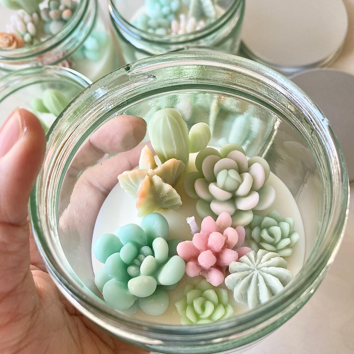Terrarium Candle in a Jar With Lid - Etsy