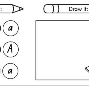 Kindergarten Alphabet Worksheet - Etsy