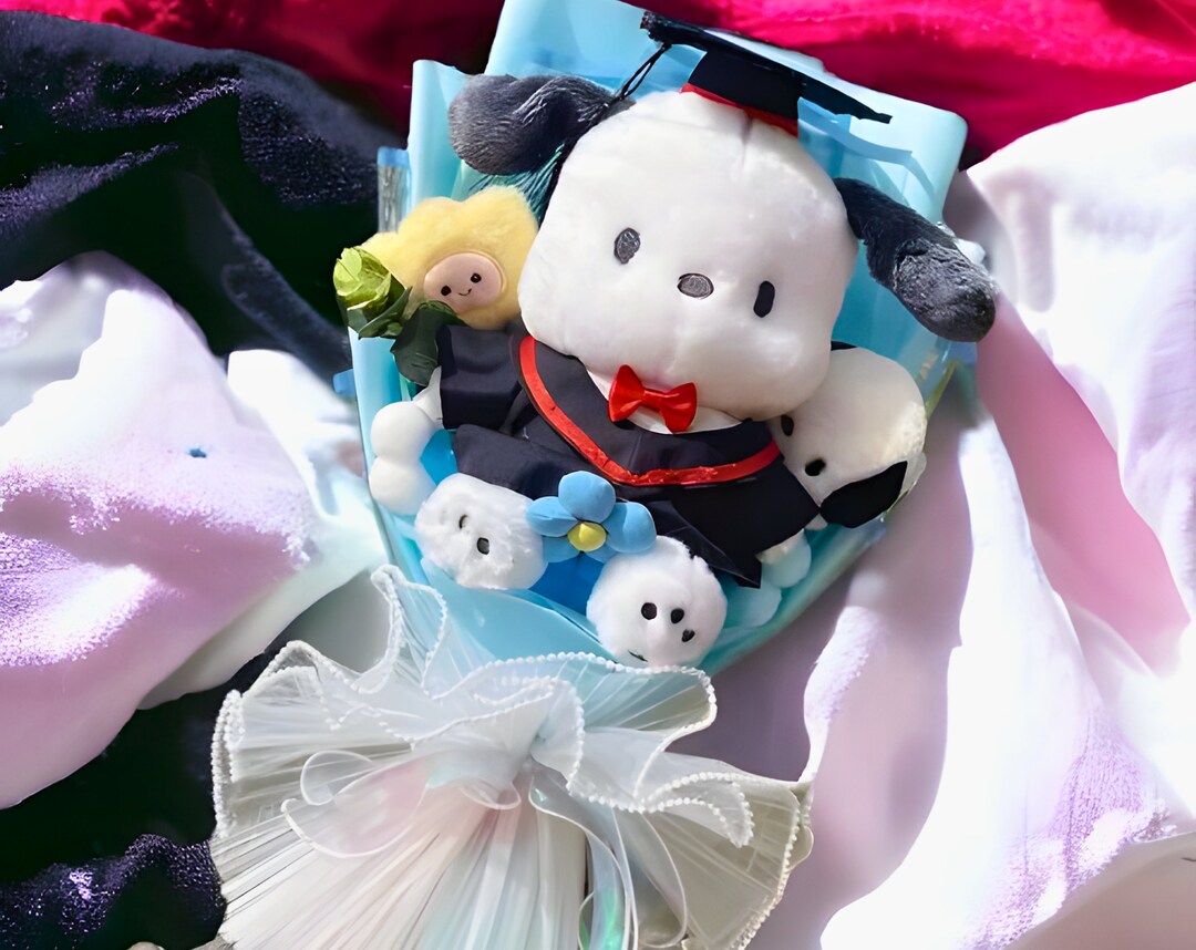 Sanrio Graduation Bouquet, Kawaii Sanrio Plush for Graduation, Unique ...