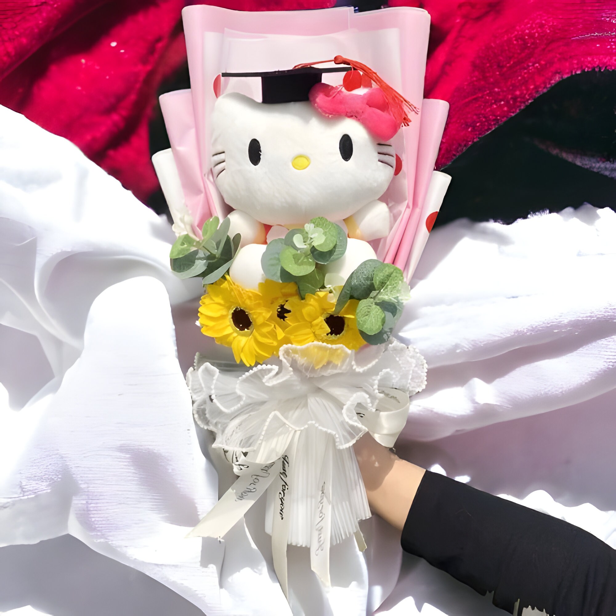 Sanrio Graduation Bouquet, Kawaii Sanrio Plush for Graduation, Unique ...
