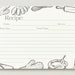 Baking/cooking Recipe Card Template, Bridal Shower Recipe Insert ...