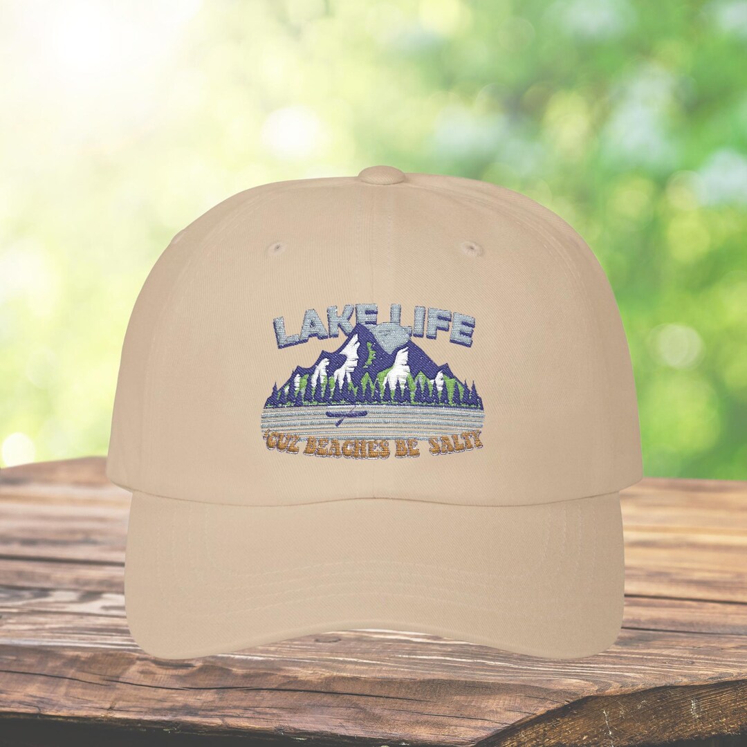 Lake Life Embroidered Hat, Funny Lake Hat for Men & Women, Dad Cap ...