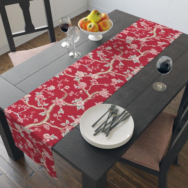 Asian Table Runner - Etsy