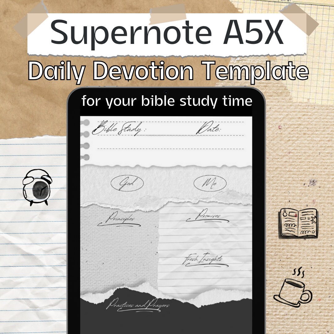 Supernote A5X : My Daily Devotion Template - Etsy
