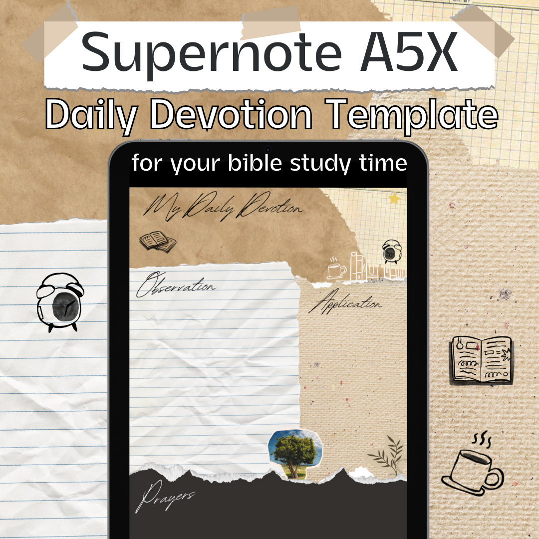 Supernote A5X : My Daily Devotion Template - Etsy