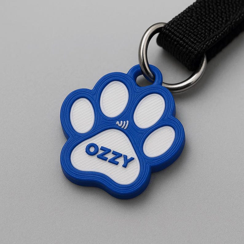 NFC Dog Tag – Smart Pet ID | 3D Printed Tap-to-scan Contact Tag - Etsy