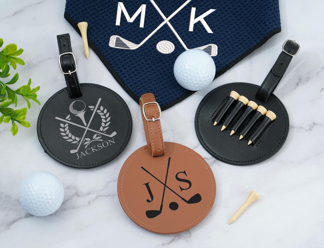 Golf Bag Tag Personalized, Engraved Golf Bag Tag, Custom Leather Golf ...