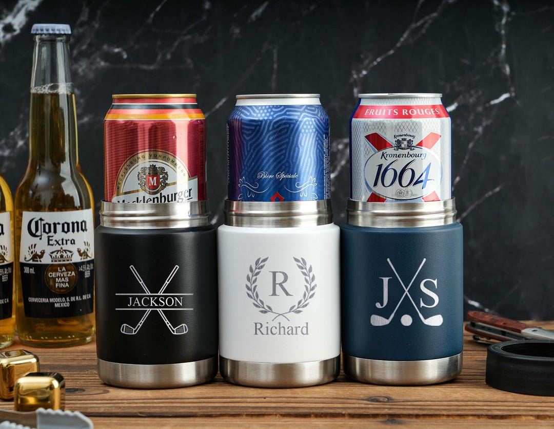 Personalized Beer Can Cooler: Engraved Metal Groomsmen Gift - Etsy