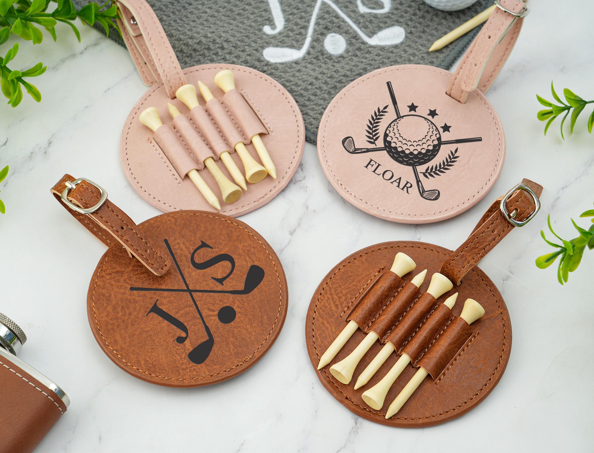 Personalized Golf Bag Tag: Faux Leather Engraved Golf Gift - Etsy