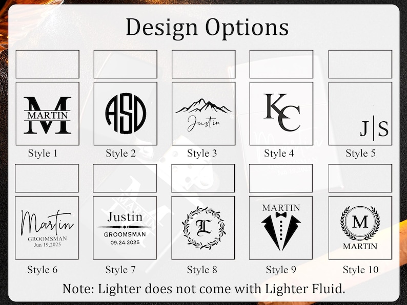 Personalized Engraved Lighter: Custom Lighters With Case, Groomsmen ...