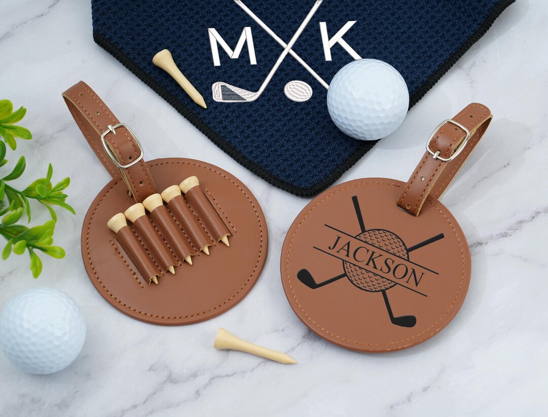 Golf Bag Tag Personalized, Custom Leather Golf Bag Tag, Engraved Golf ...
