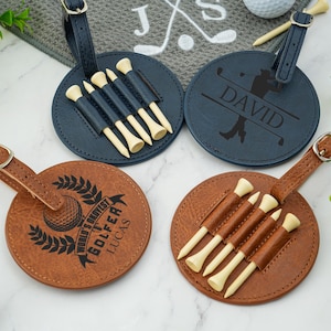 Golf Bag Tag Personalized, Engraved Golf Bag Tag, Custom Leather Golf ...